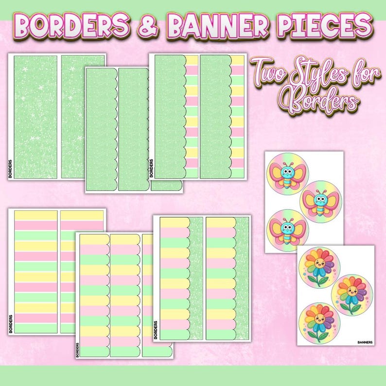 Spring Garden Bulletin Board Kit: Classroom Decor (PDF Printable Set ...
