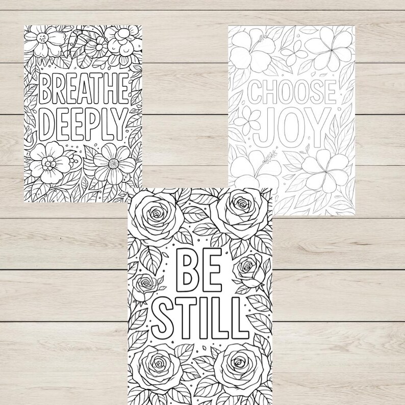 Mindful Self-care Coloring Pages | Mindfulness Collection| Printable ...