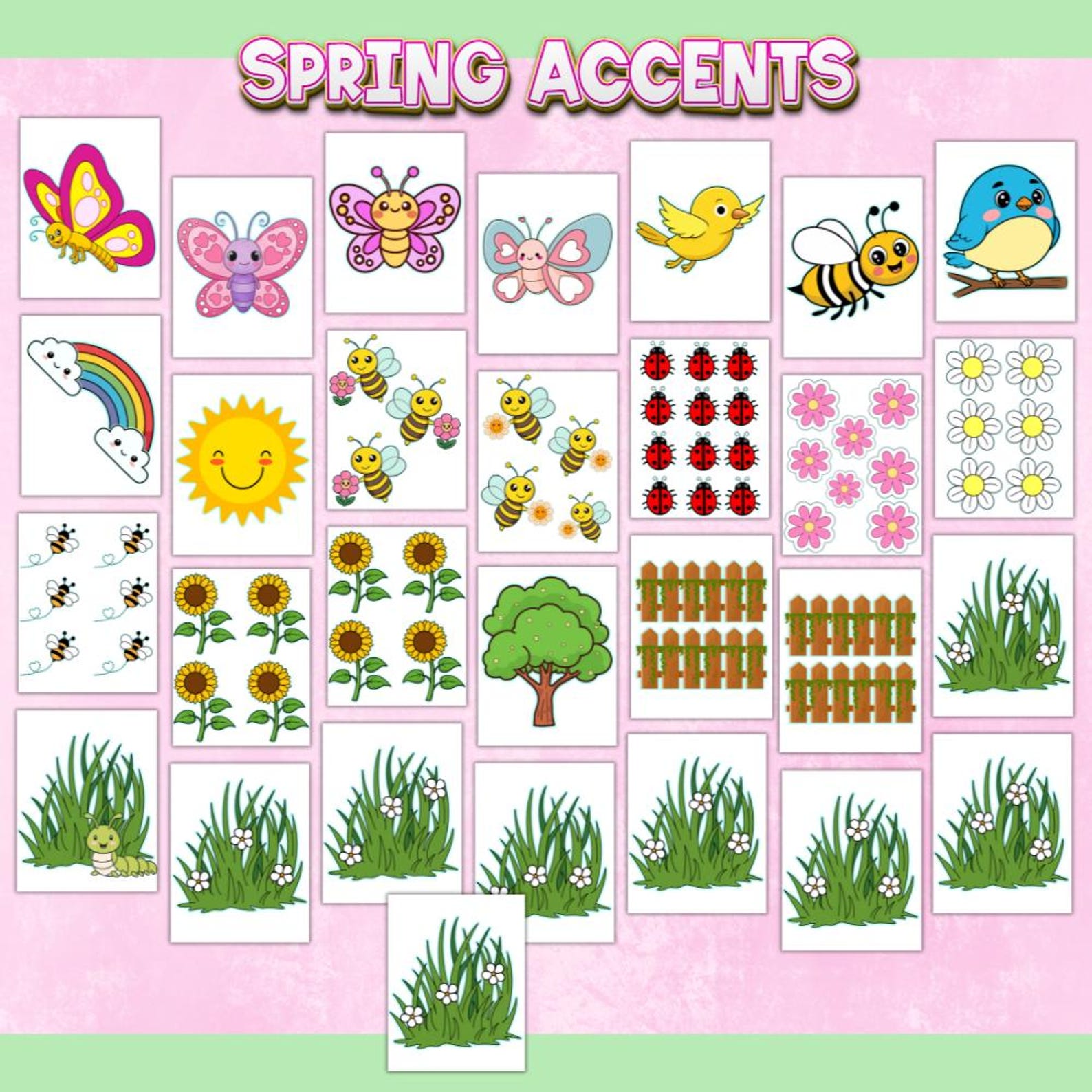 Spring Garden Bulletin Board Kit: Classroom Decor (PDF Printable Set ...