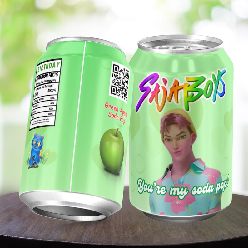 Kpop Demon Hunters, Kpop Party Favors, Saja Boys Soda Can Wrappers ...