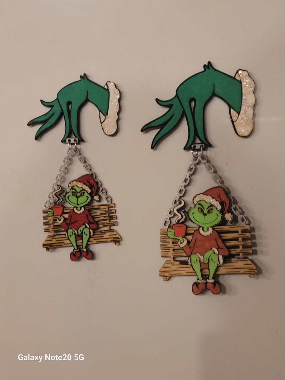 Grinch on a Swing Hanging Magnets - Etsy