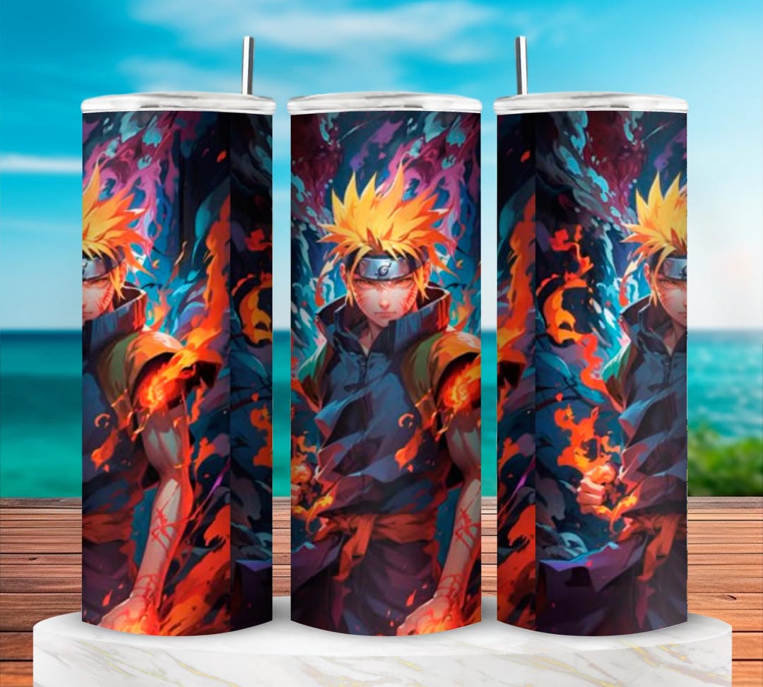 Naruto Tumbler 20oz – Fire Chakra Anime Travel Mug | Stainless Steel ...