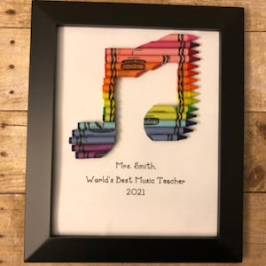 Music Teacher - Teacher Appreciation Gift - Personalize - Framed 8 by ...