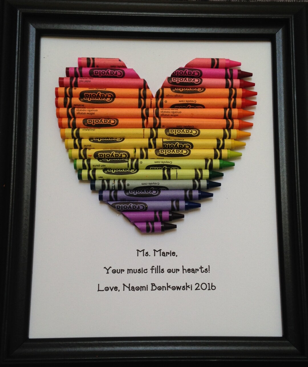 Crayon Teacher Appreciation Gift - 8 by 10 - Etsy