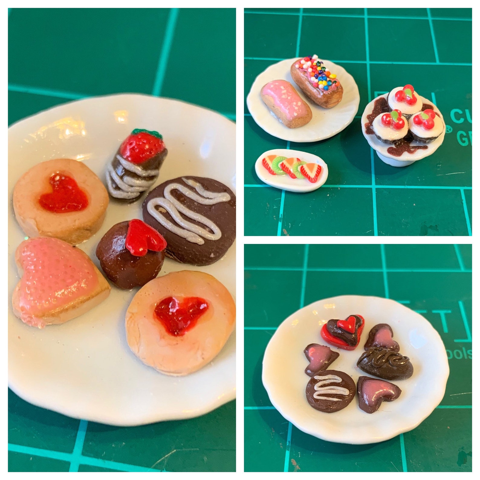 3 Sets of Miniature Sweets - Etsy
