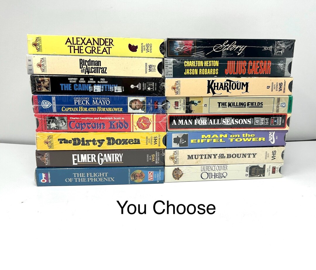 CLASSIC MOVIES VHS - You Choose - Video Cassettes Tapes New Sealed Old ...
