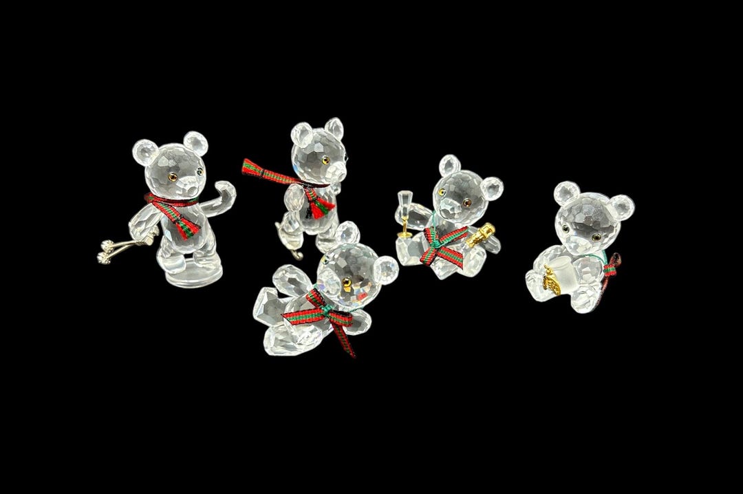 SWAROVSKI KRIS BEAR - You Choose - Crystal Teddy Bear Figurines ...