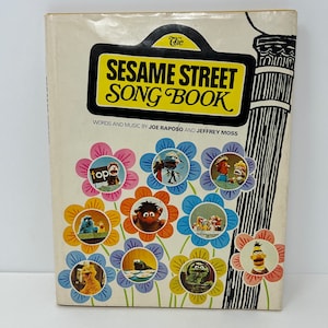 SESAME STREET SONGBOOK Vintage Music Song Book Piano and Guitar 1971 ...