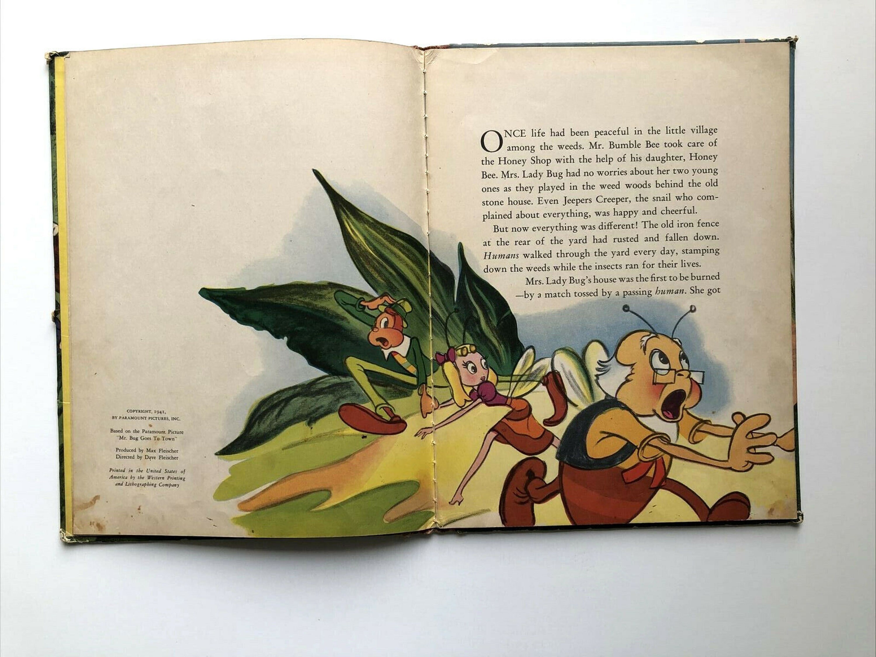 MR BUG Goes to Town 1941 Original Book of the Paramount Movie by Max ...