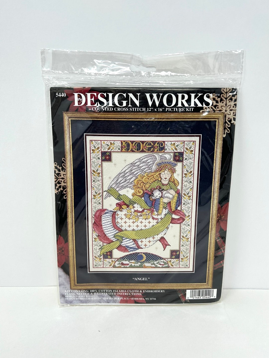 ANGEL DESIGN WORKS Counted Cross Stitch Kit Christmas Holiday Craft ...