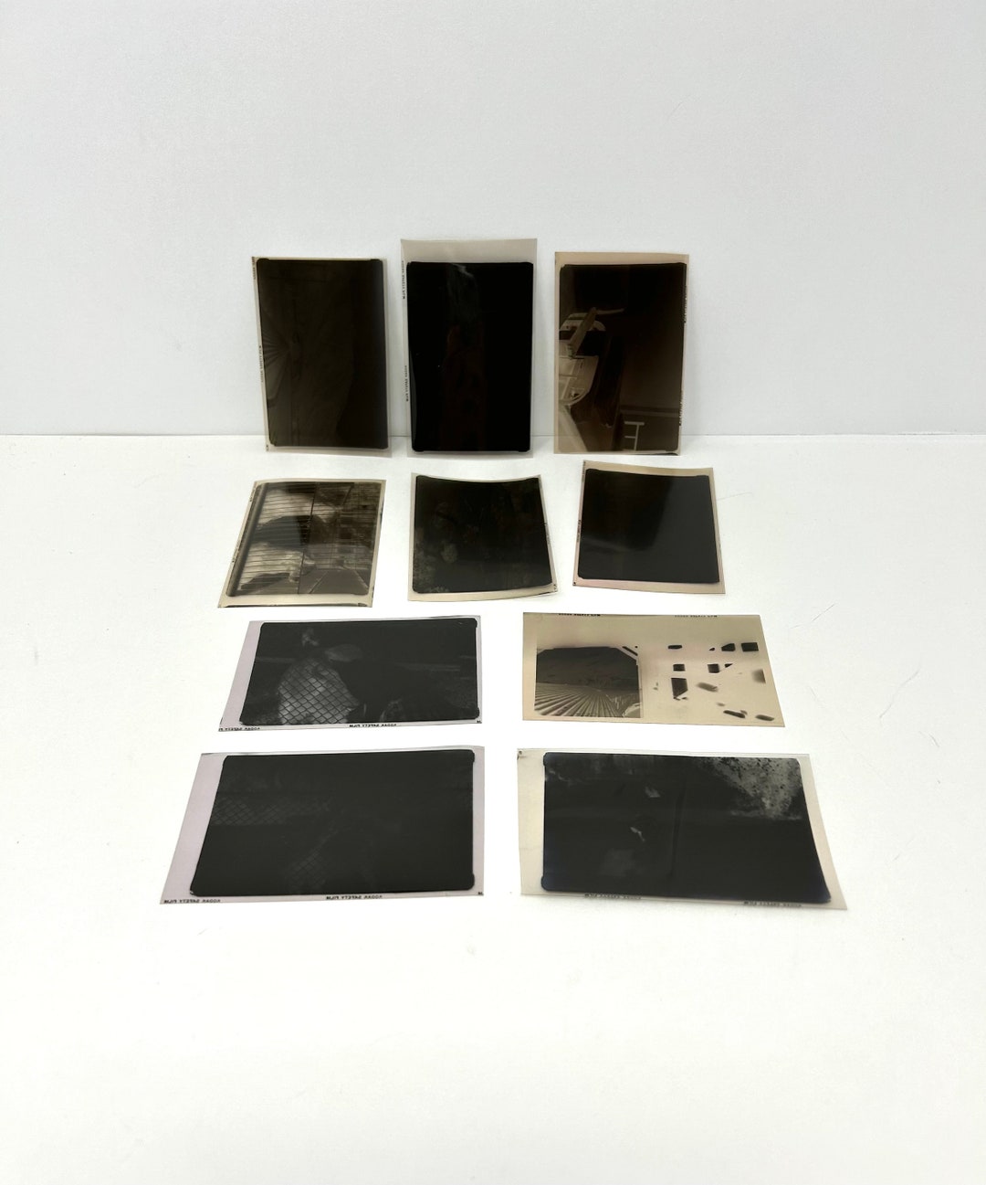VINTAGE NEGATIVES RANDOM Selection Lot of 10 Old Photograph Negatives ...