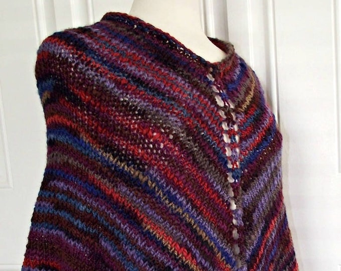 PDF Pattern Knit Shawl, Scottish Highlander Shawl Hand Knitting Pattern ...
