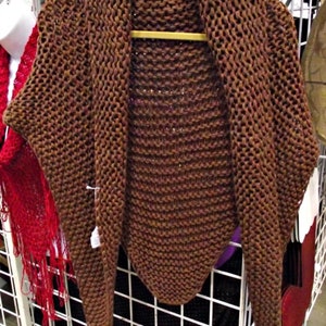 PDF Pattern Knit Shawl, Scottish Highlander Shawl Hand Knitting Pattern ...