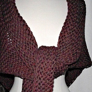 PDF Pattern Knit Shawl, Scottish Highlander Shawl Hand Knitting Pattern ...