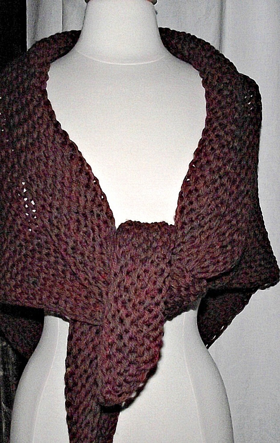 PDF Pattern Knit Shawl, Scottish Highlander Shawl Hand Knitting Pattern ...