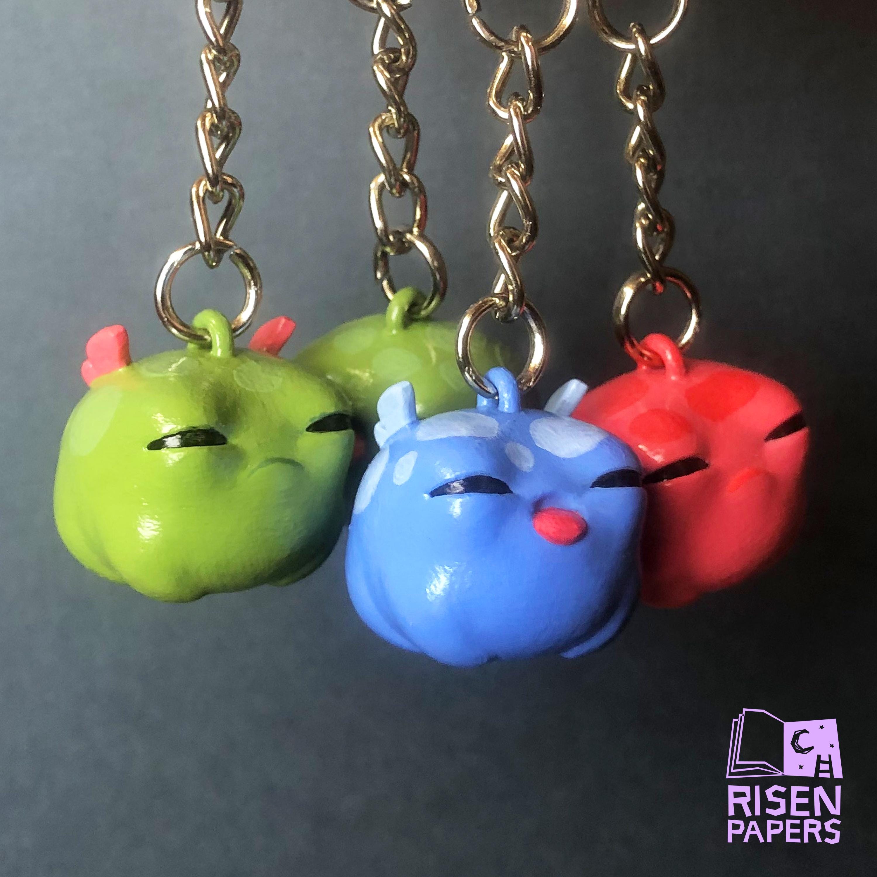 Cute Frog Keychain, Handmade Mini Frog Gift, Fantasy Toad With Wings ...