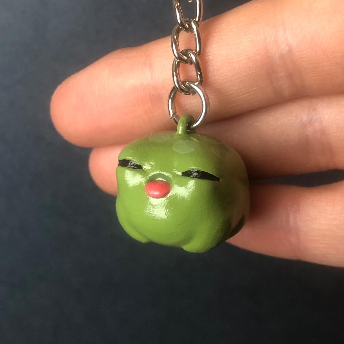 Cute Frog Keychain, Handmade Mini Frog Gift, Fantasy Toad With Wings ...