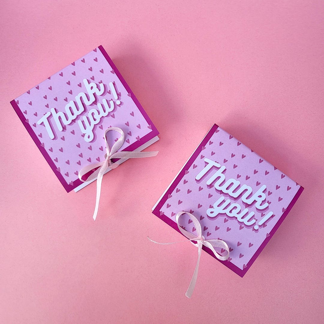 Handmade Thank You Gift Box: Wedding, Shower, Party Favors - Etsy