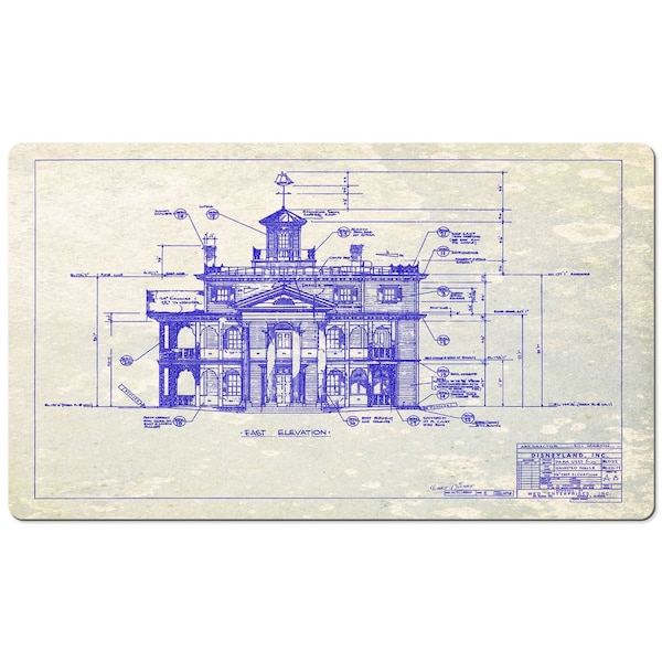 Blueprint Desk Mat - Etsy