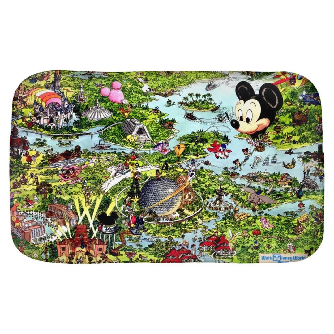 Disney World - Bath Mat - Map - Foam Bath Mat - Etsy