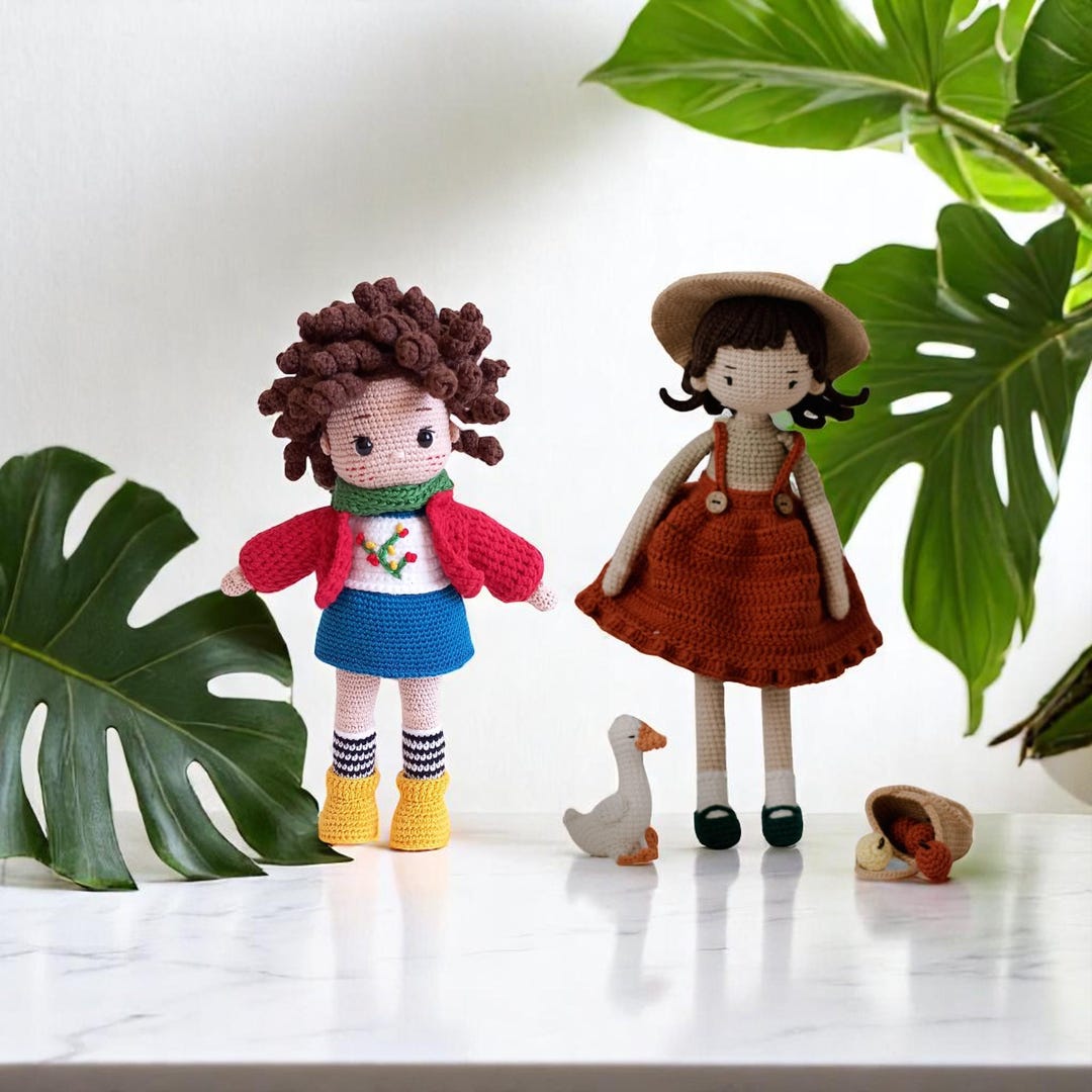 Amigurumi Crochet Heidi Bukle Doll Pattern Bundle, Cute Heidi Bukle ...