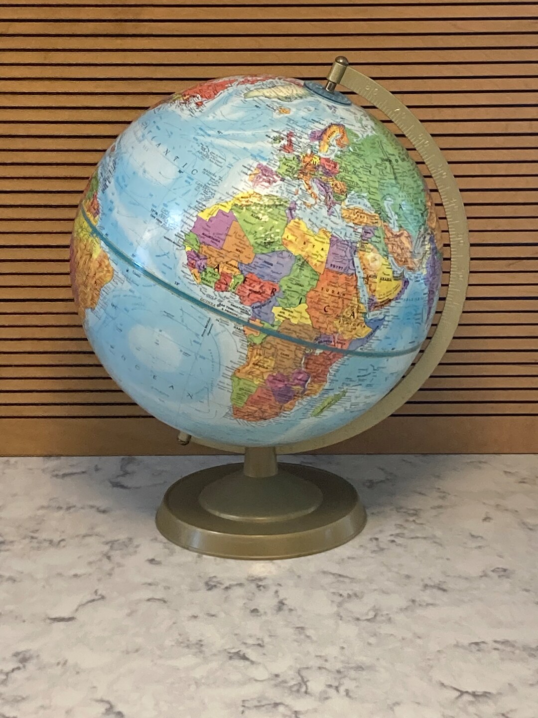 Vintage Pre-1990's/1980's REPLOGLE World Nation Series 12" Raised Globe ...