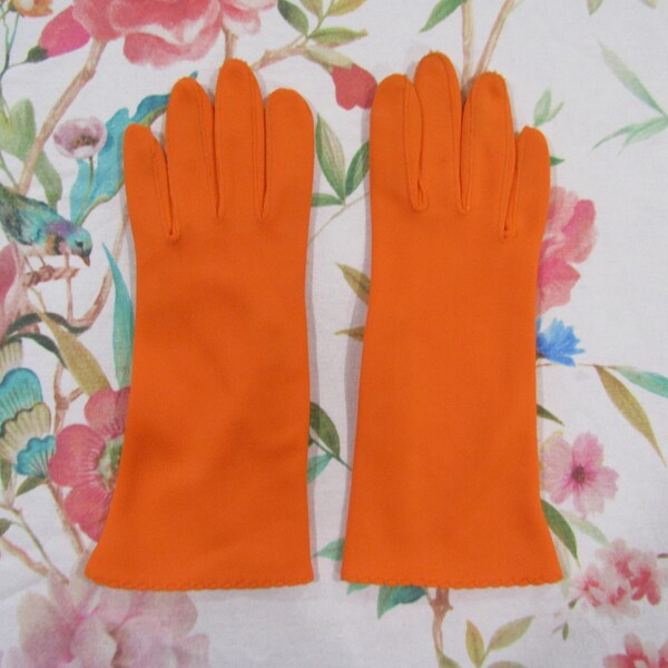 Orange Gloves - Etsy