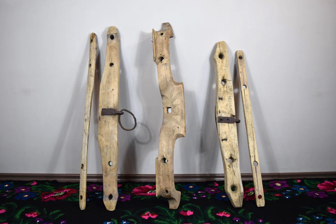 Vintage Wooden Farm Yoke - Primitive Oxen Yoke Barn Art - Rustic Wall ...