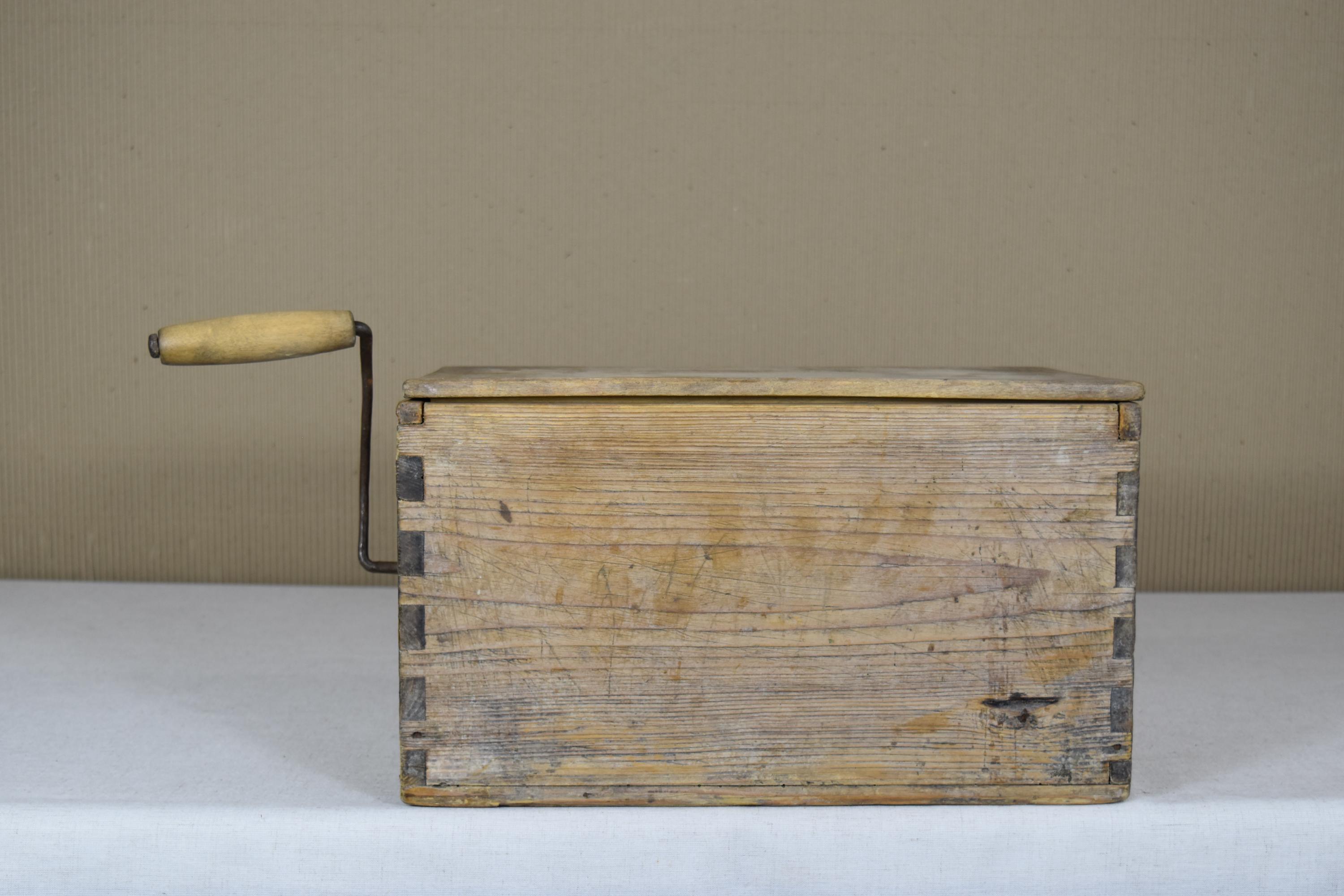 Antique Wooden Butter Churn - Rustic Farmhouse Kitchen Crock - Vintage ...