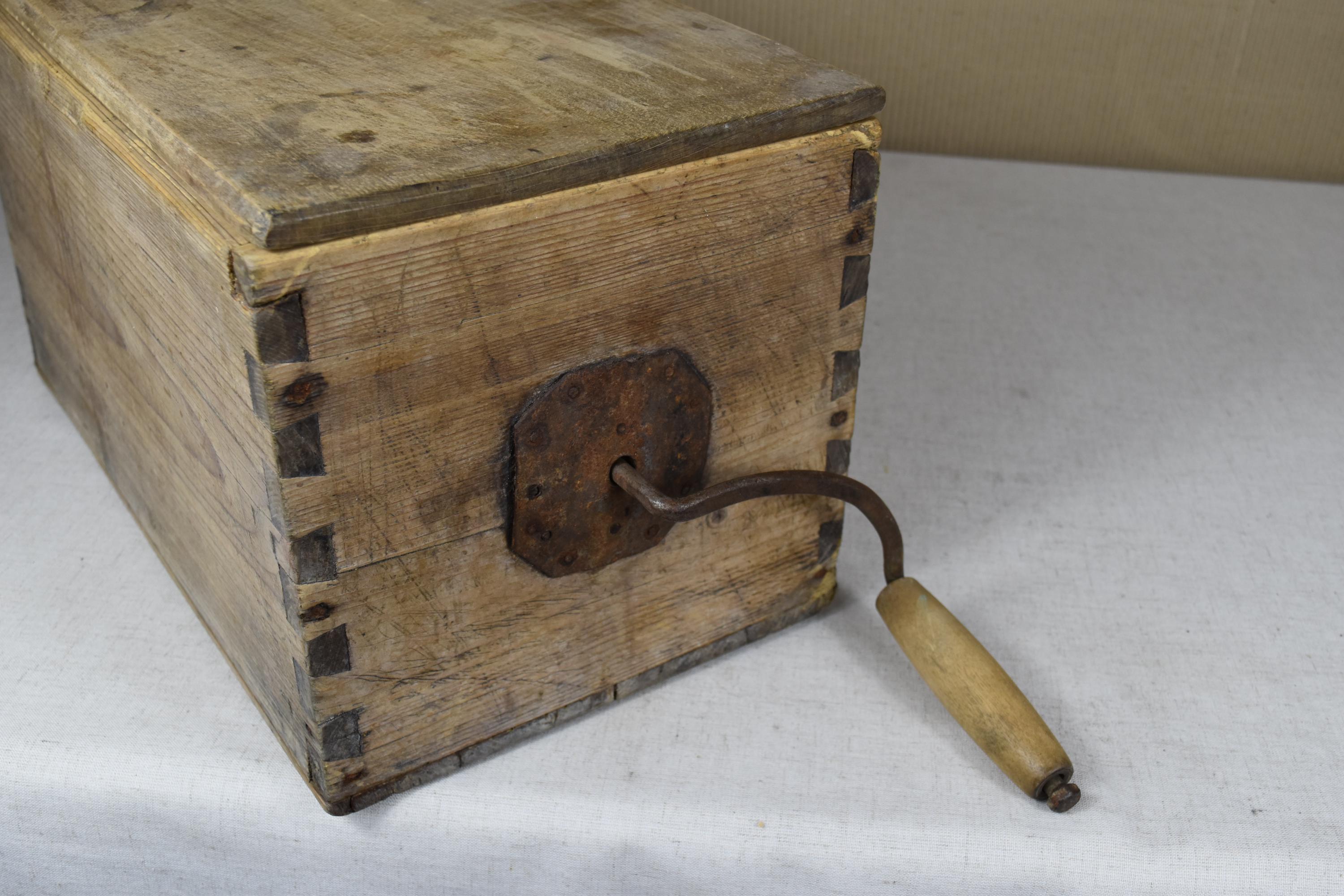 Antique Wooden Butter Churn - Rustic Farmhouse Kitchen Crock - Vintage ...