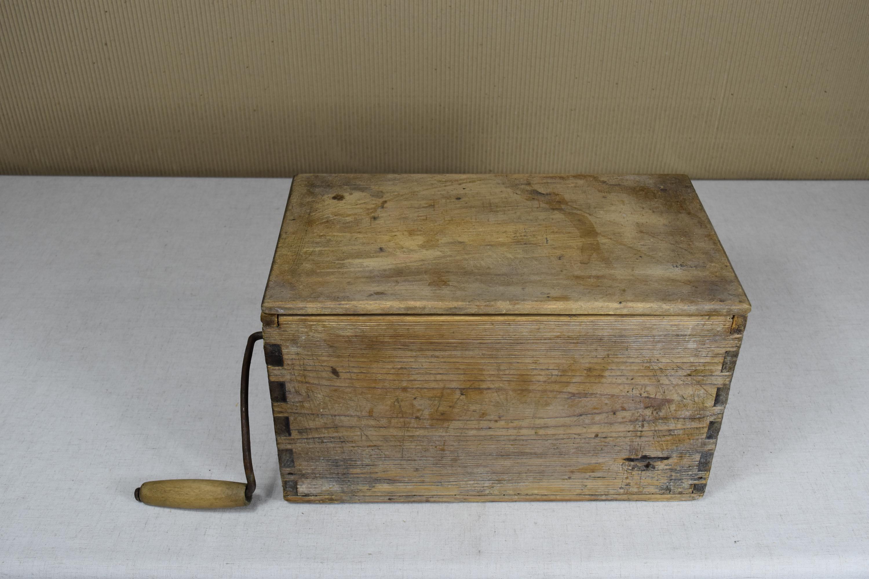 Antique Wooden Butter Churn - Rustic Farmhouse Kitchen Crock - Vintage ...