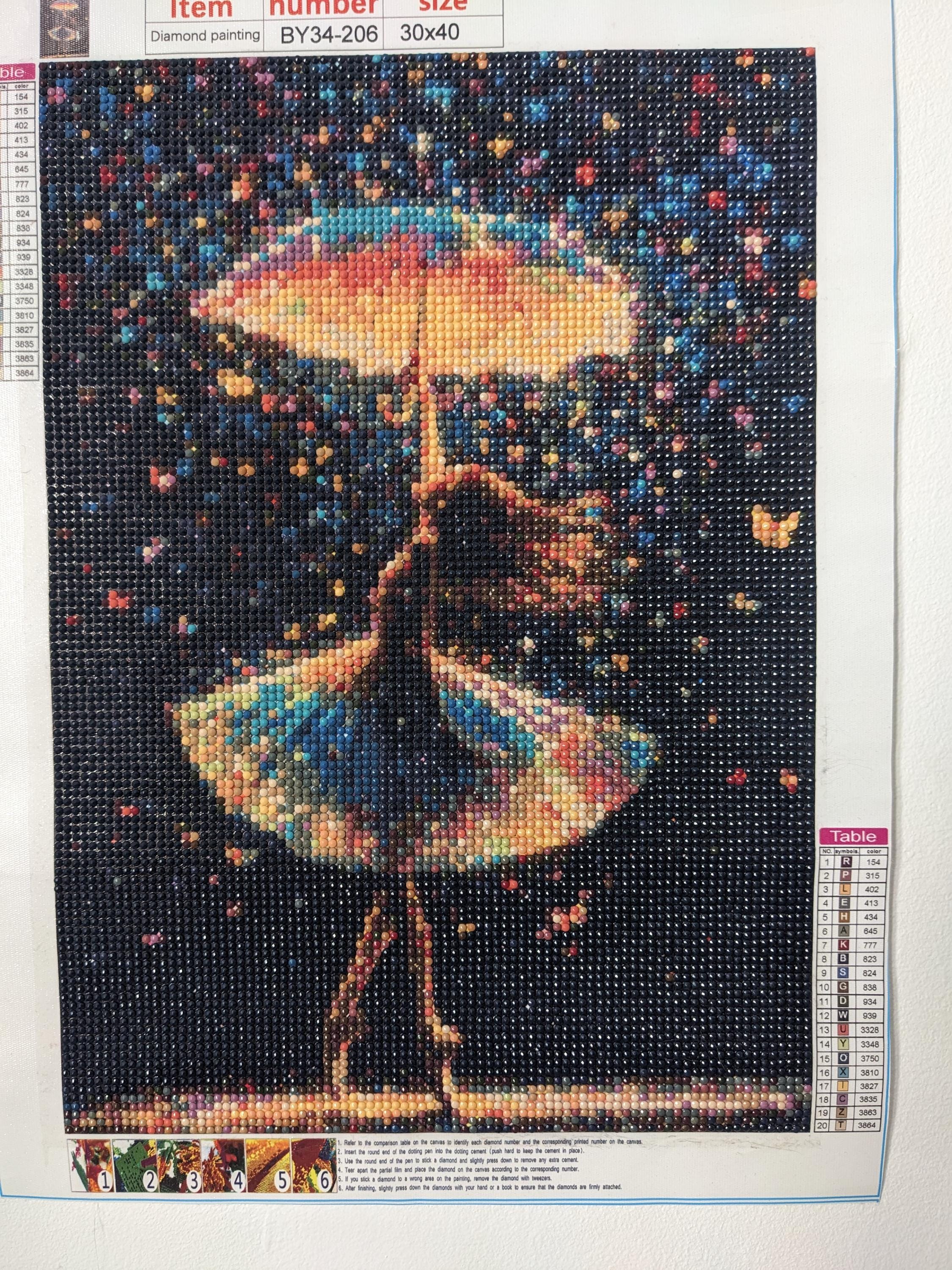 Diamond Art Painting: 35x25cm Finished Mosaic - Etsy