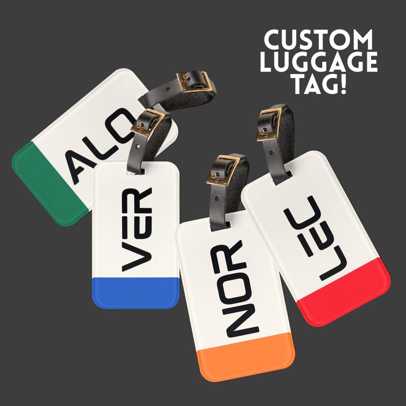 F1 Bag Tags - Etsy