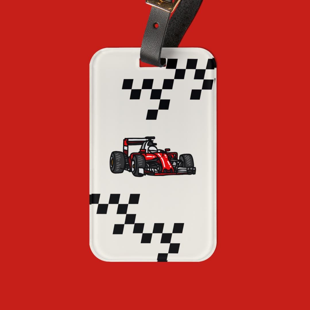 F1 Car Luggage Tag Formula One Gifts for Men Redbul Racing Gifts for ...