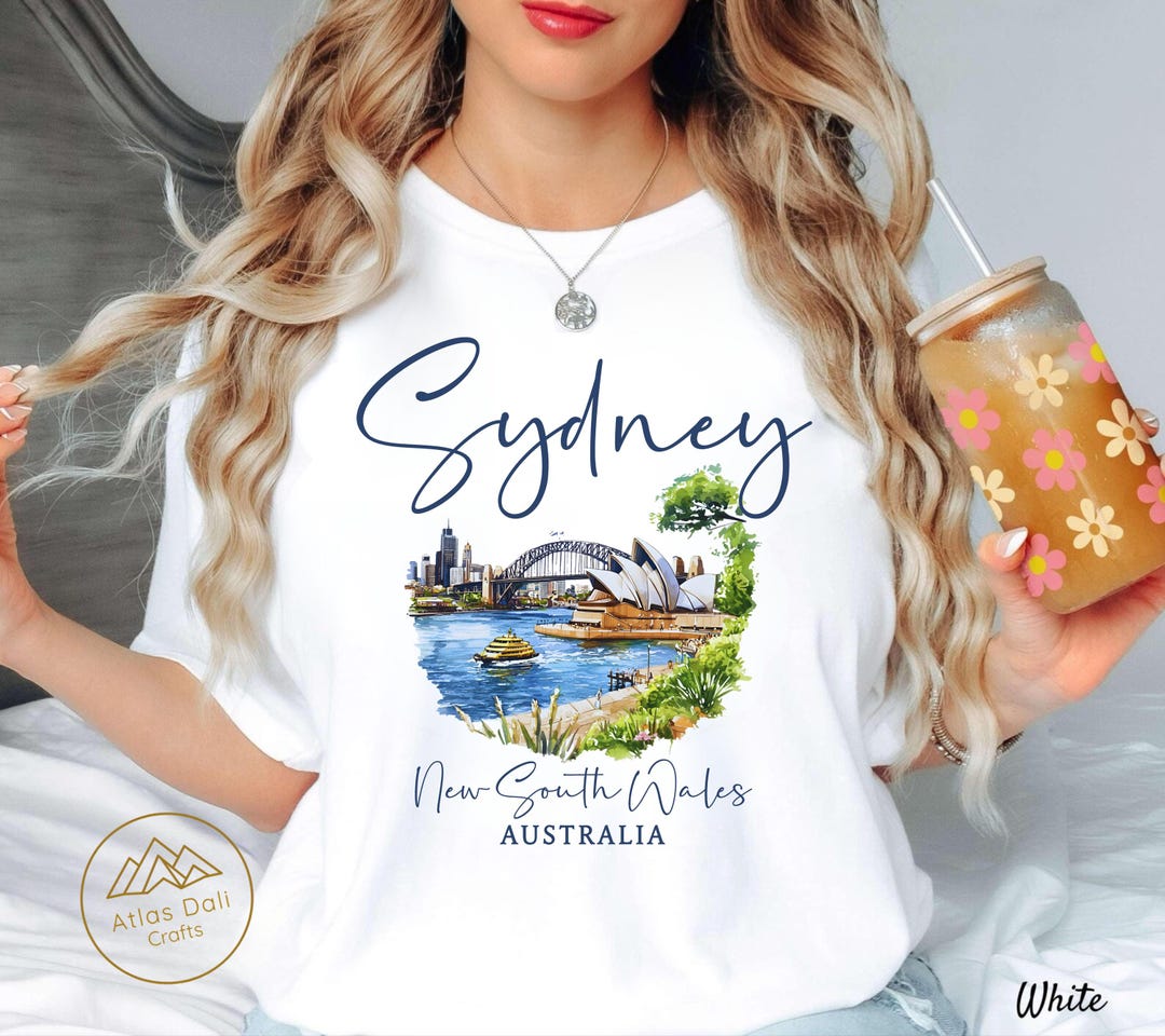 Sydney Australia Opera House T-shirt, New South Wales Cityscape Travel ...
