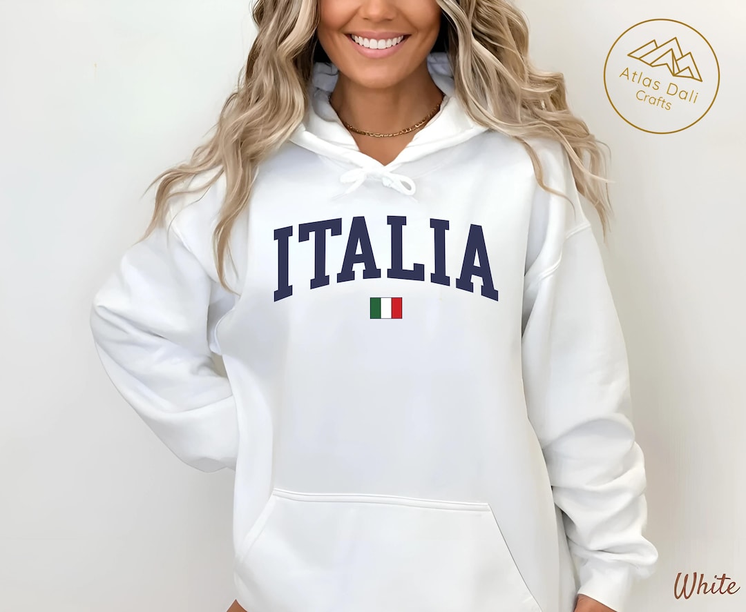 Italia Hoodie, Vintage Italy Flag Sweatshirt, Italian Pride Sweater ...