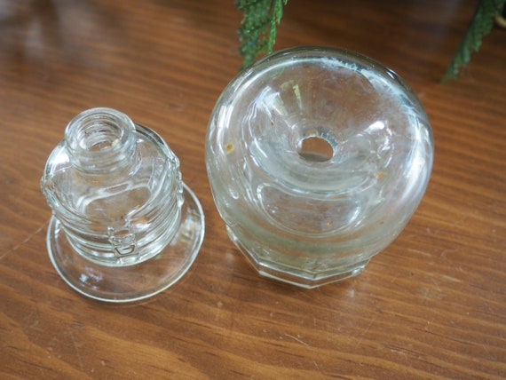 Ink Wells Vintage Ink Wells Bell Shaped and a Rounded Domed - Etsy
