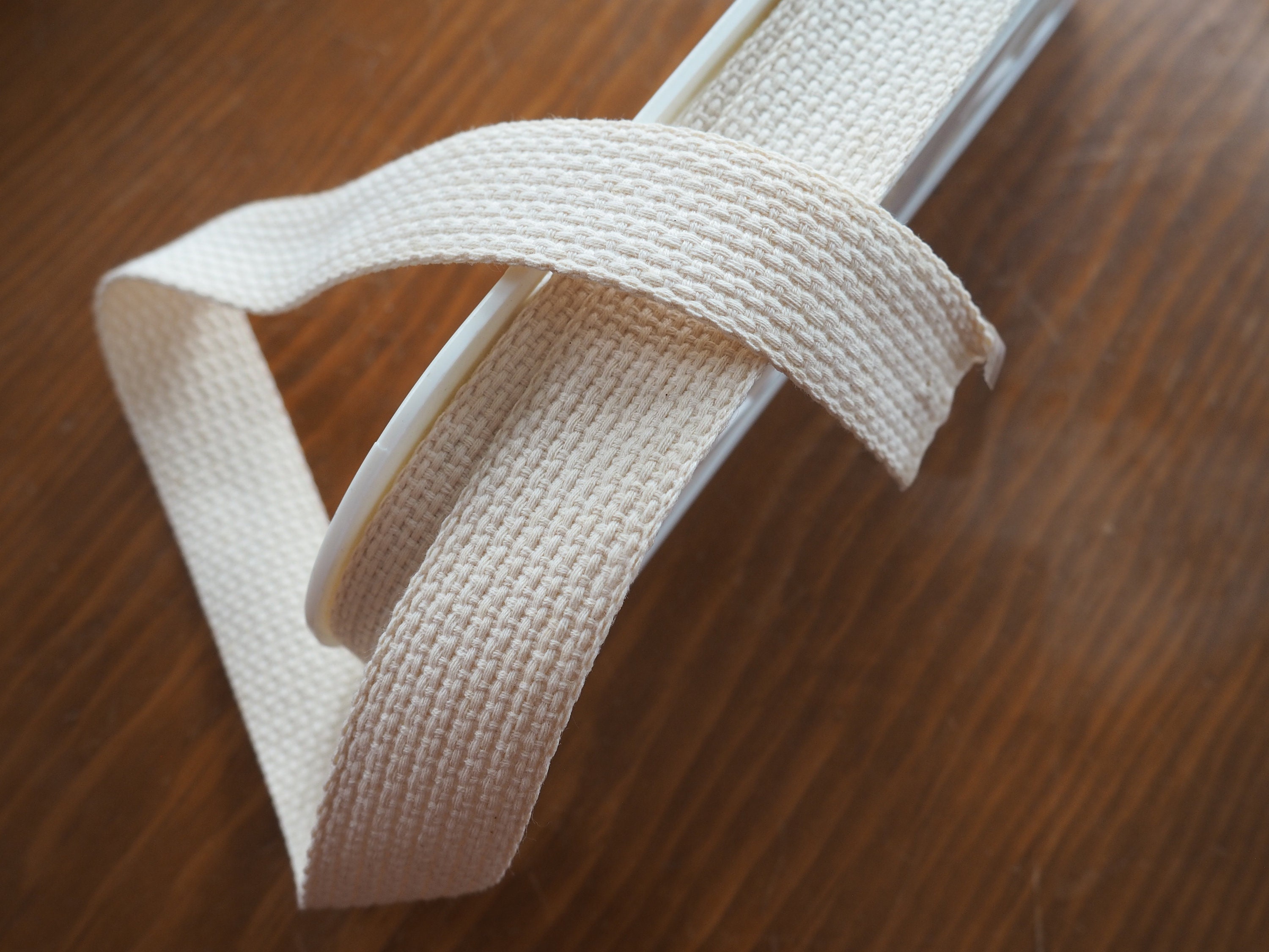 Cotton Webbing White/ Natural Cotton Belt Webbing / 15 Yards - Etsy