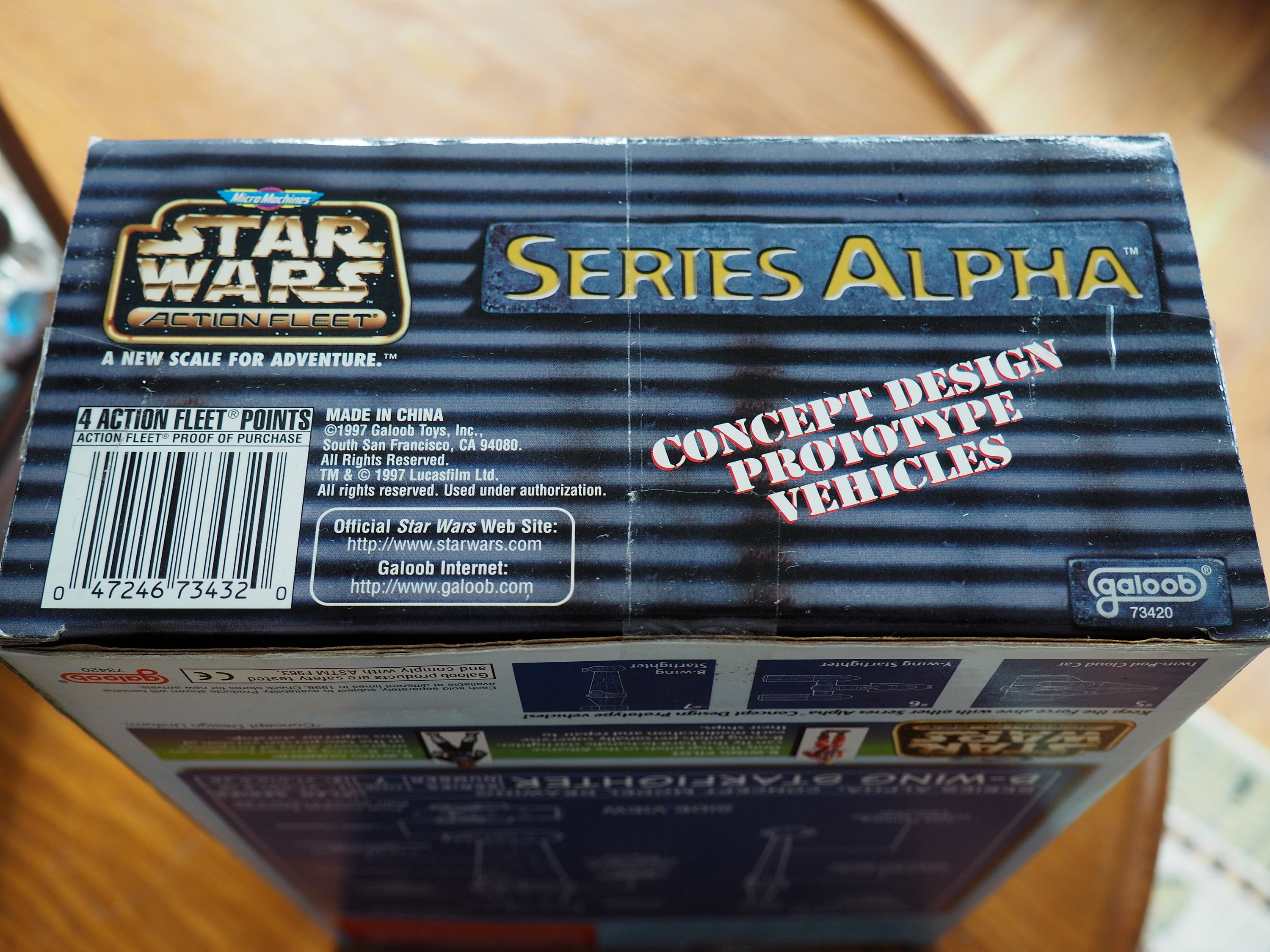 Star Wars Micro Machines Action Fleet Series Alpha B Wing Starfighter 7 ...