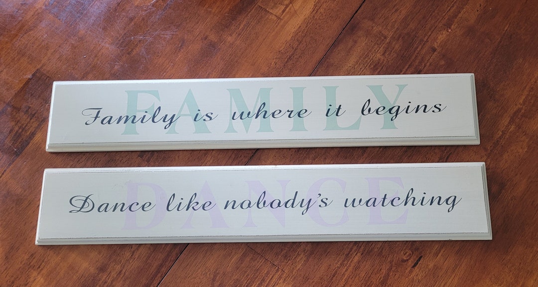 Set of 2 Room Signs/ Vintage Wall Signs - Etsy