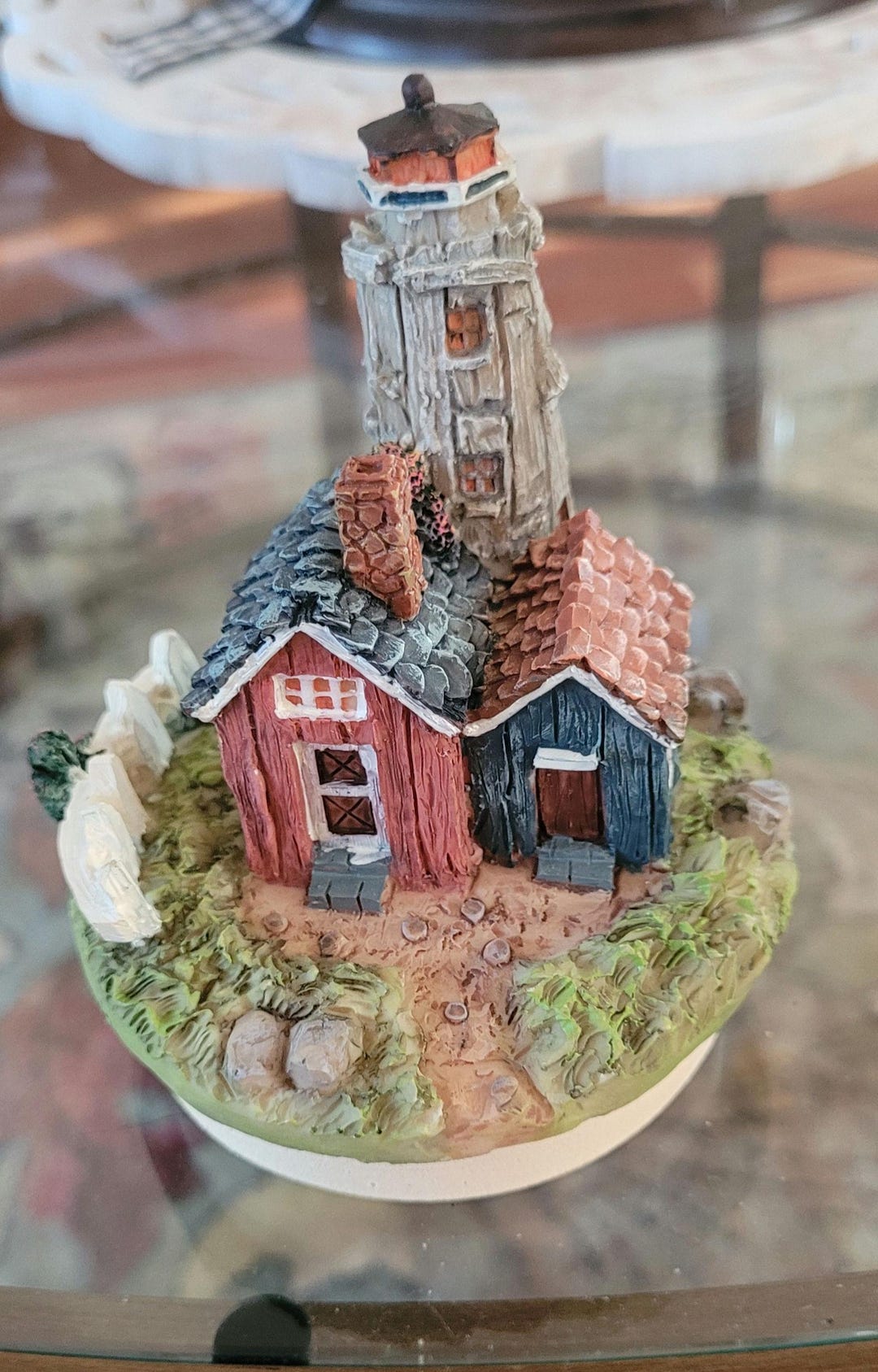 Lighthouse Candle Topper/ Vintage Jar Candle Topper - Etsy