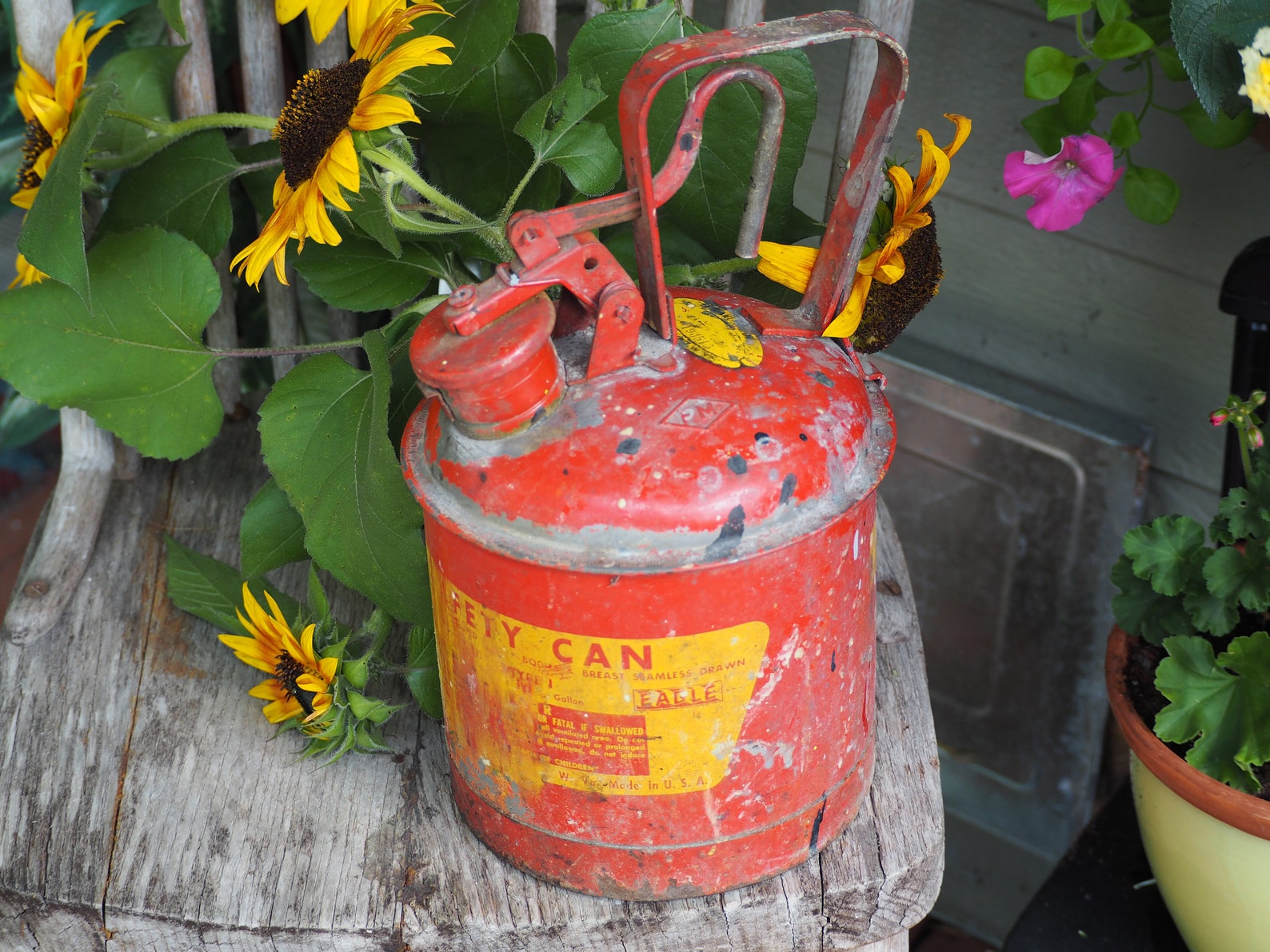 Eagle Safety Gas Can Red Gas Can Vintage Gas Can. Photo Prop - Etsy