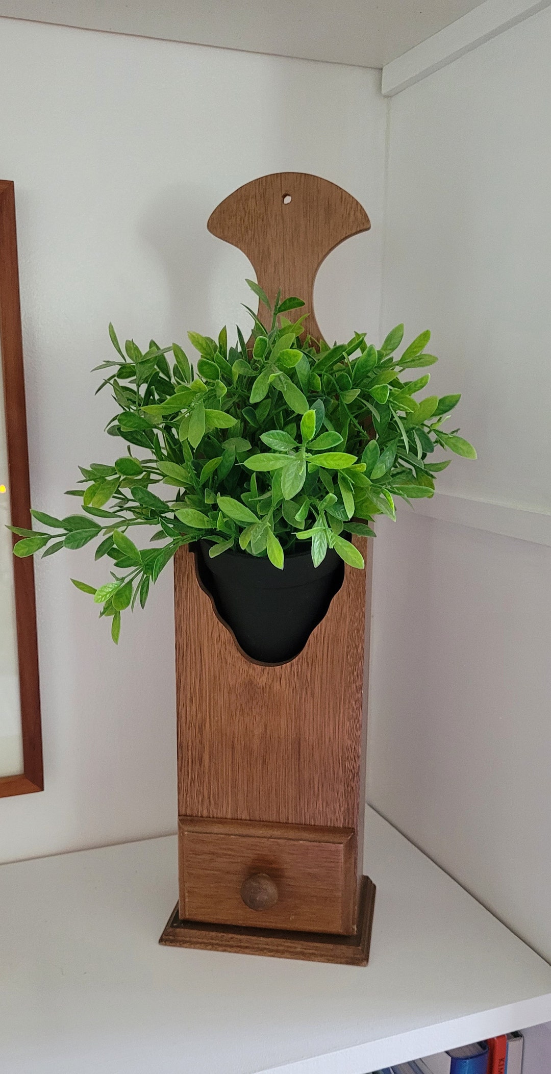 Vintage Colonial Pipe/candle Box / Wooden Candle Holder/ Yield House ...