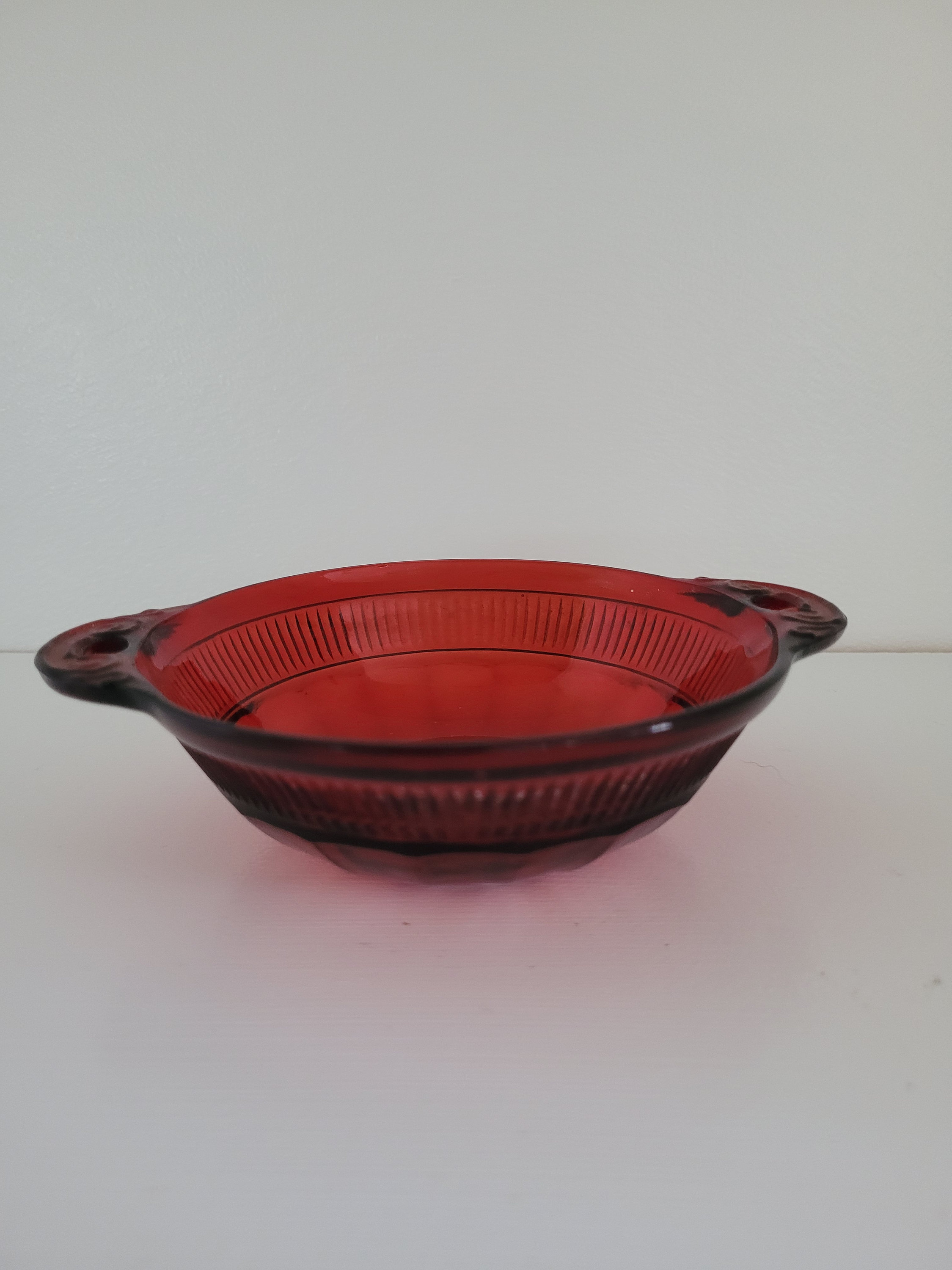Ruby Red Berry Bowls/ Anchor Hocking - Etsy