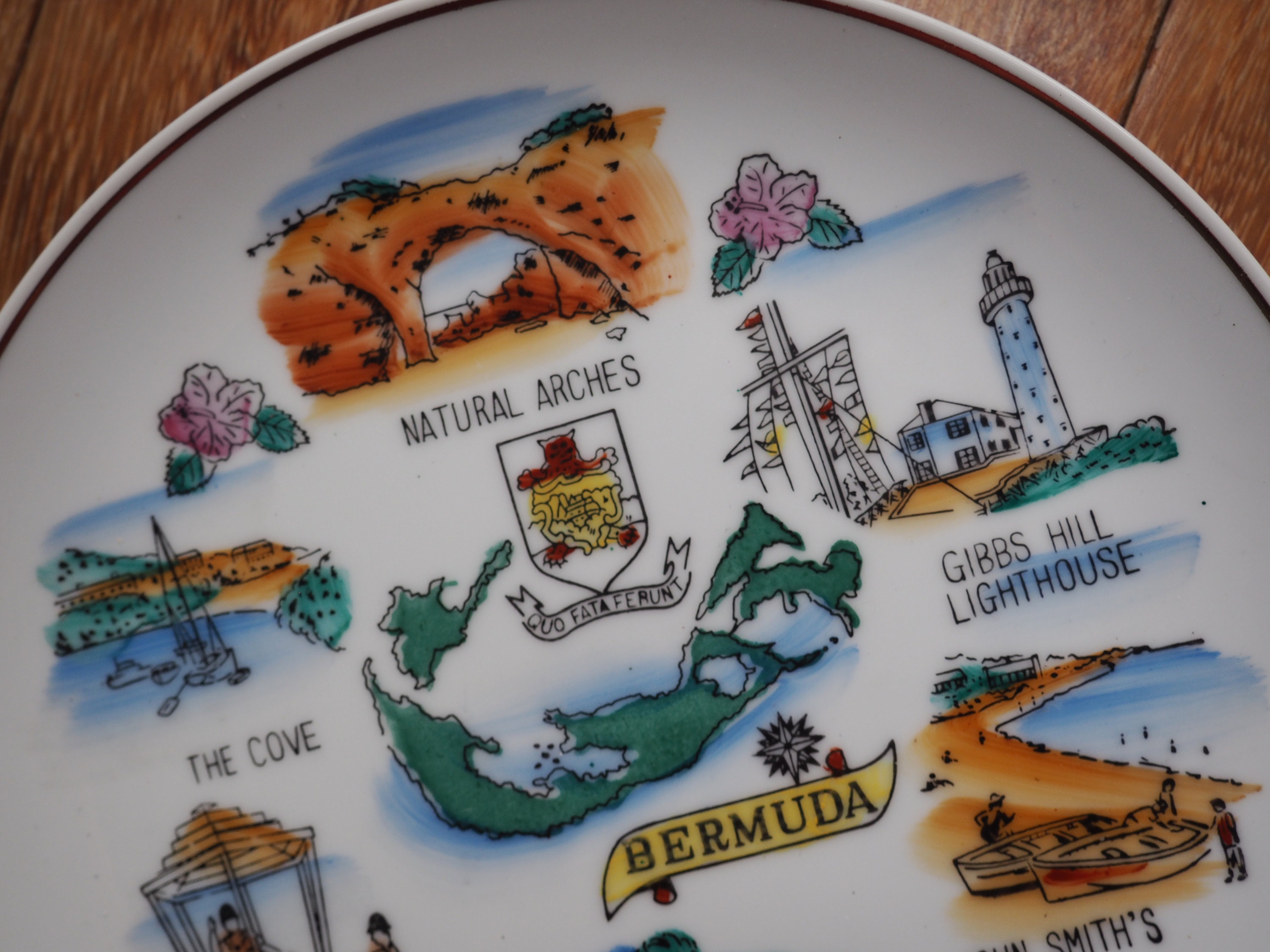 Bermuda Collectors Plate Travel Plate Souvenir Plate - Etsy