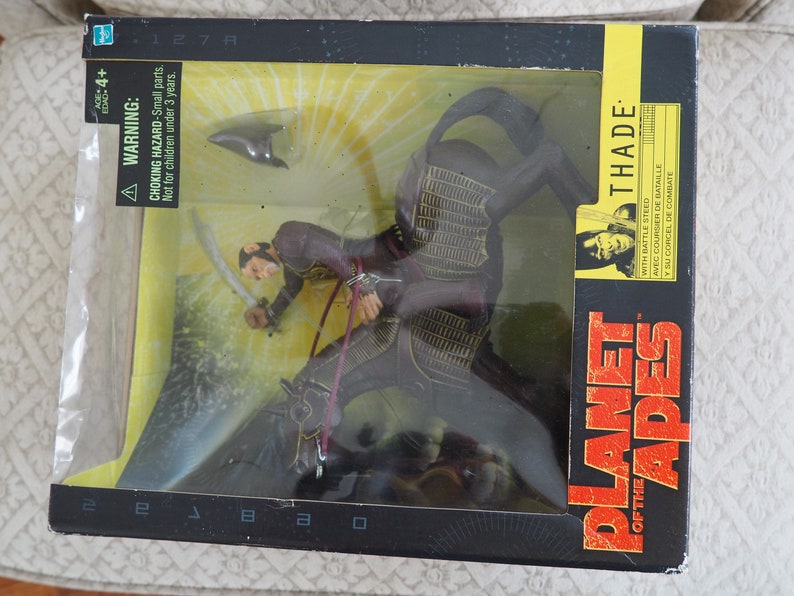 Planet of the Apes Action Figure/ Thade and His Horse Figure/ Hasbro ...