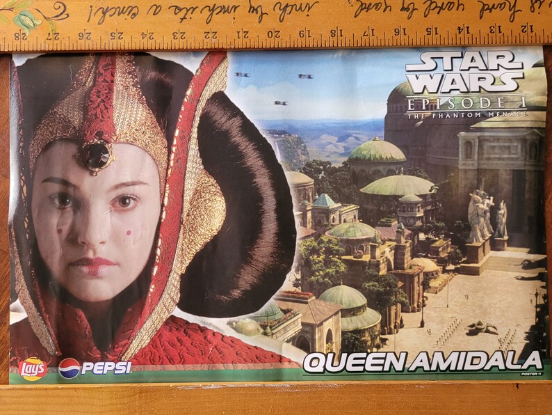 Star Wars 1999 Pepsi Lay's Episode 1 Queen Amidala Poster - Etsy