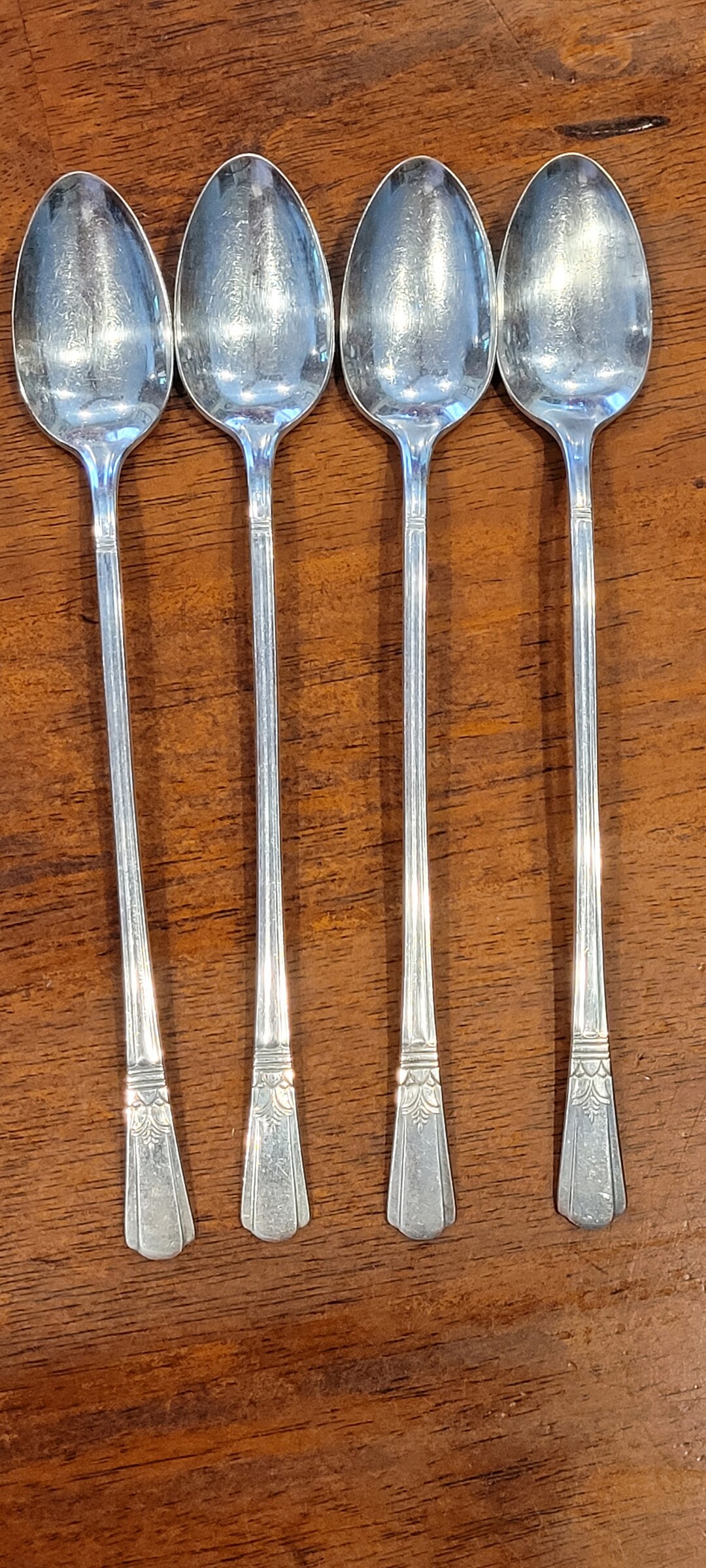 Court International Silver Iced Tea Spoons/ Set of 4 - Etsy