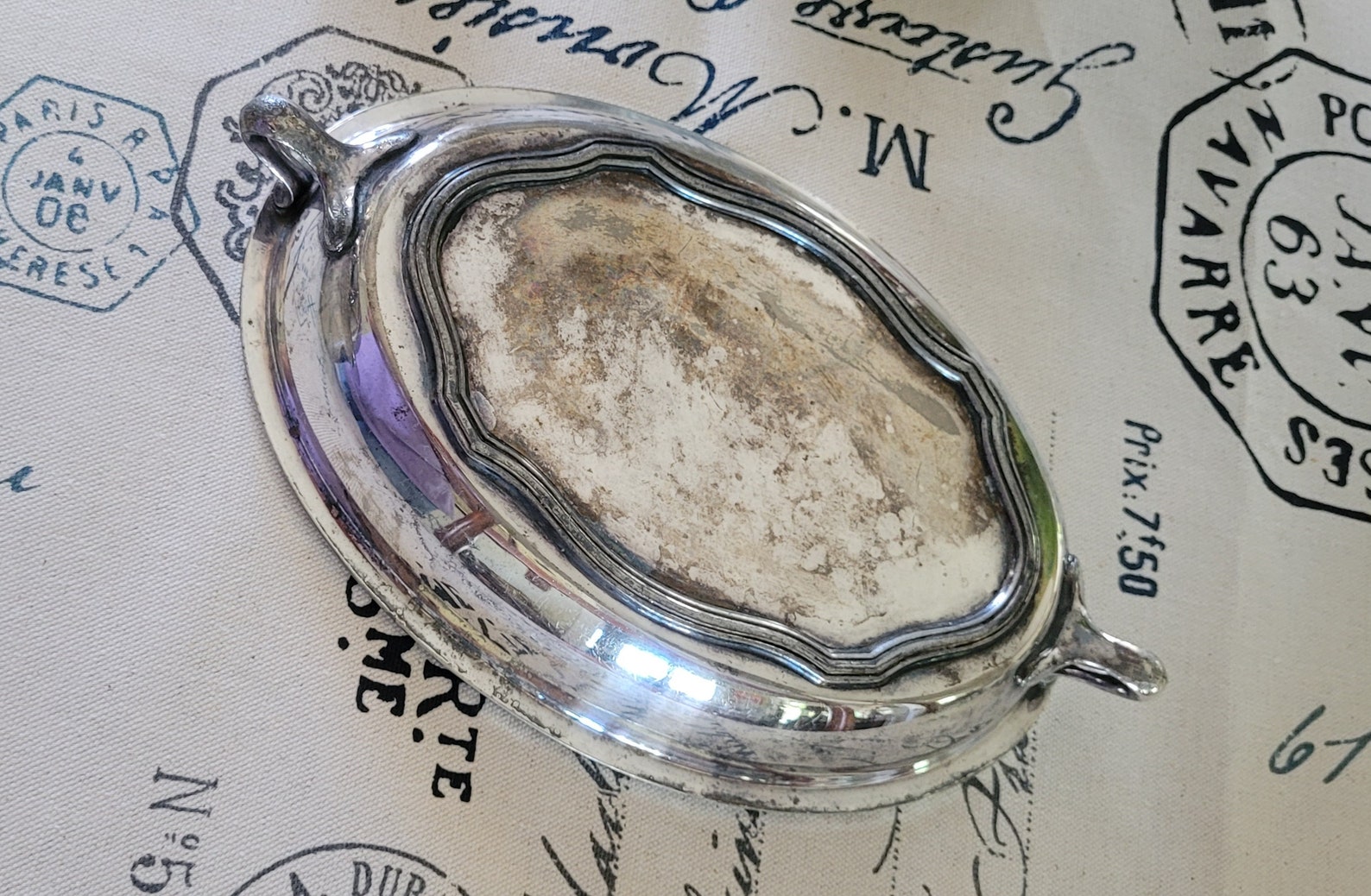 Antique Silver-plated Lid/ Replacement Silverplate Cover - Etsy