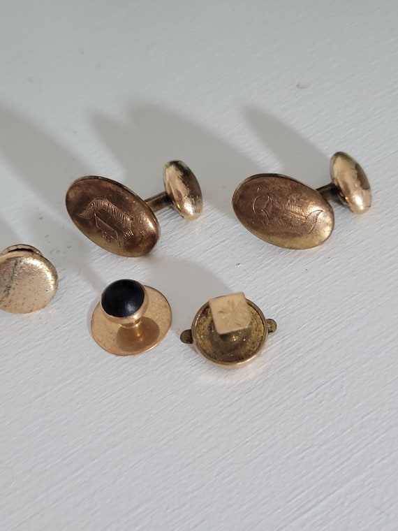 Assorted Set of Victorian Collar Buttons/ Steampunk - Gem